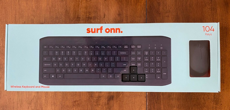 New SURF ONN WIRELESS KEYBOARD AND MOUSE 104 Keys PC and MAC | eBay