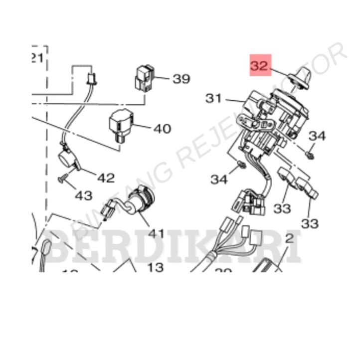 Yamaha Genuine Parts XMAX 250 300 Ignition Key Knob Comp B74-H276E-10 ...