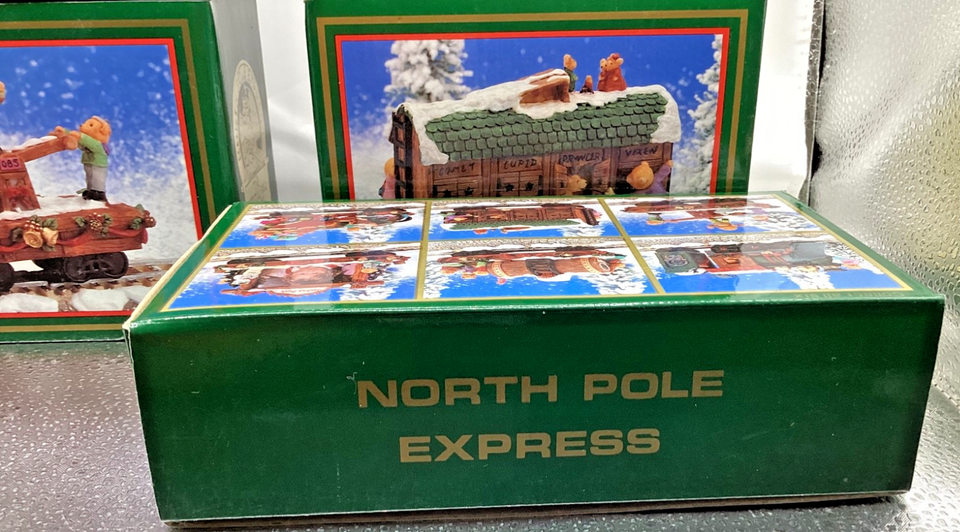 New North Pole Express Christmas Train Set - All 6 Pieces Included ...