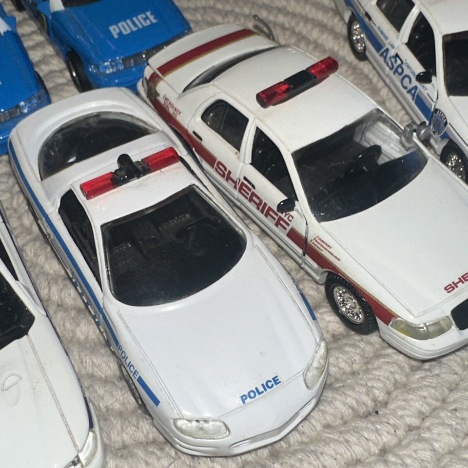 Rare NYPD Die Cast Rare Lot Of 7 HTF Cars Sheriff ASPCA Blue White ...