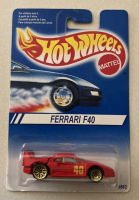 1995 Hot Wheels FERRARI F40 #69 RED GOLD MEDAL SPEED Series Gold Lace ...