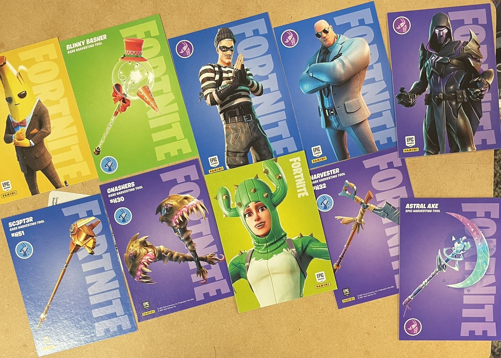 2019 PANINI FORTNITE (EPIC GAMES) SERIES 1 LOT 10 CARDS AGENT PEELY ...