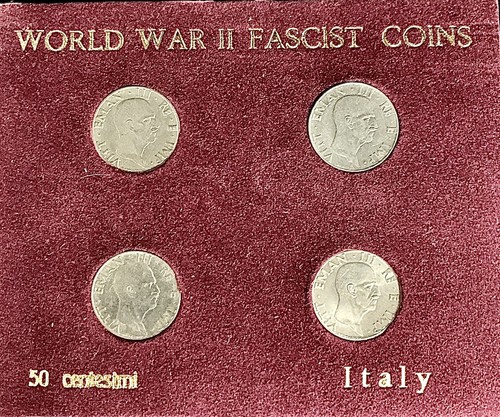 Italy 50 Centesimi WWII Fascist Coins Set (1939–1942R) – Eagle Design ...