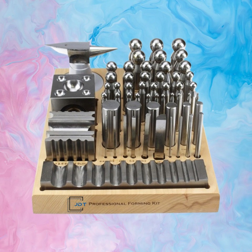 Professional Jewelry Metal Forming & Dapping Kit | 57 Piece Kit ...