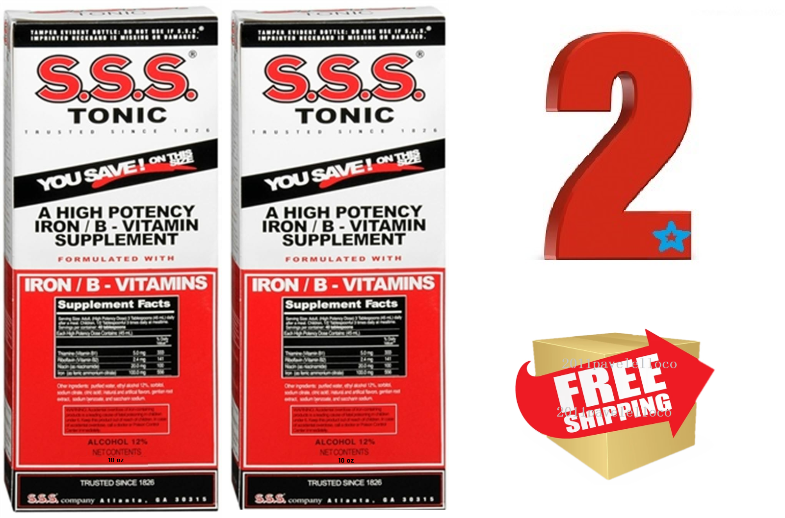 S.S.S. Tonic Liquid 20 oz a High Potency Iron / B Vitamin Supplement | eBay