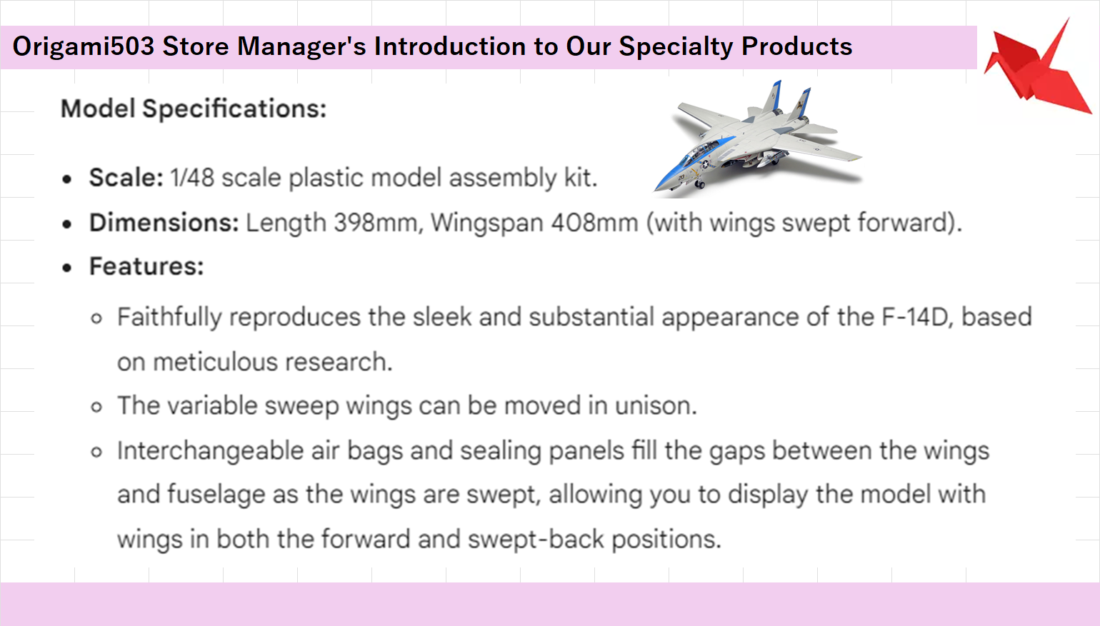 TAMIYA 1/48 No.118 Grumman F-14D Tomcat Model Kit 61118 | eBay