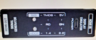 Monitor/Screen/TV Tester- HDMI Video Test Pattern Generator/Analyzer ...