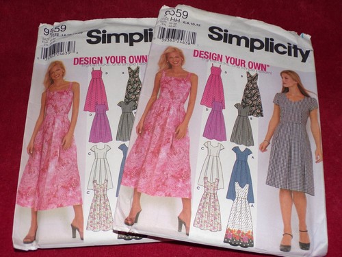 🌸 SIMPLICITY #9559 - LADIES EASY FIT & FLARE DRESS PATTERN 6-12 / 14-20 ...