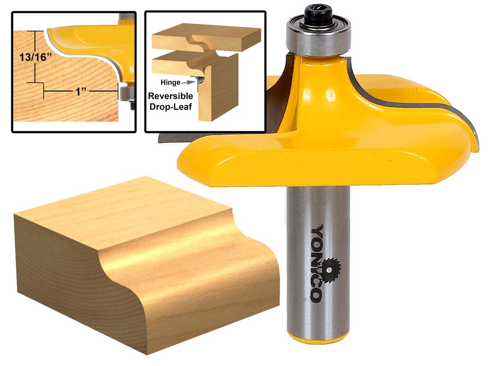 Traditional & Beaded 2 Bit Handrail Router Bit Set - 1/2" Shank ...