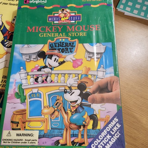 NOS Vtg Disney Mickey Mouse General Store Colorforms Sealed 1993 Toy ...