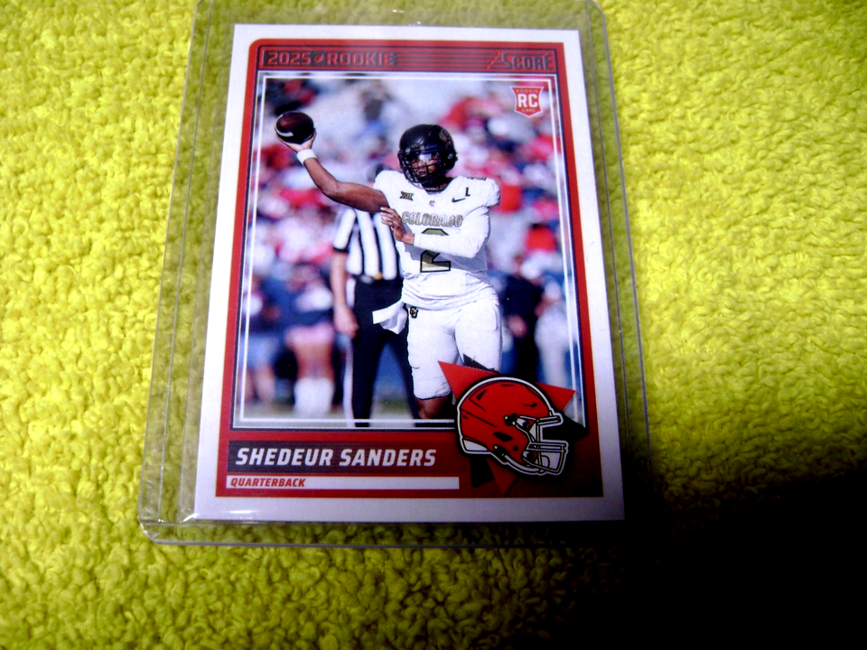 2025 SCORE SHEDEUR SANDERS #15 RC MINT + SCORE #4 HAROLD FANNIN JR RC ...