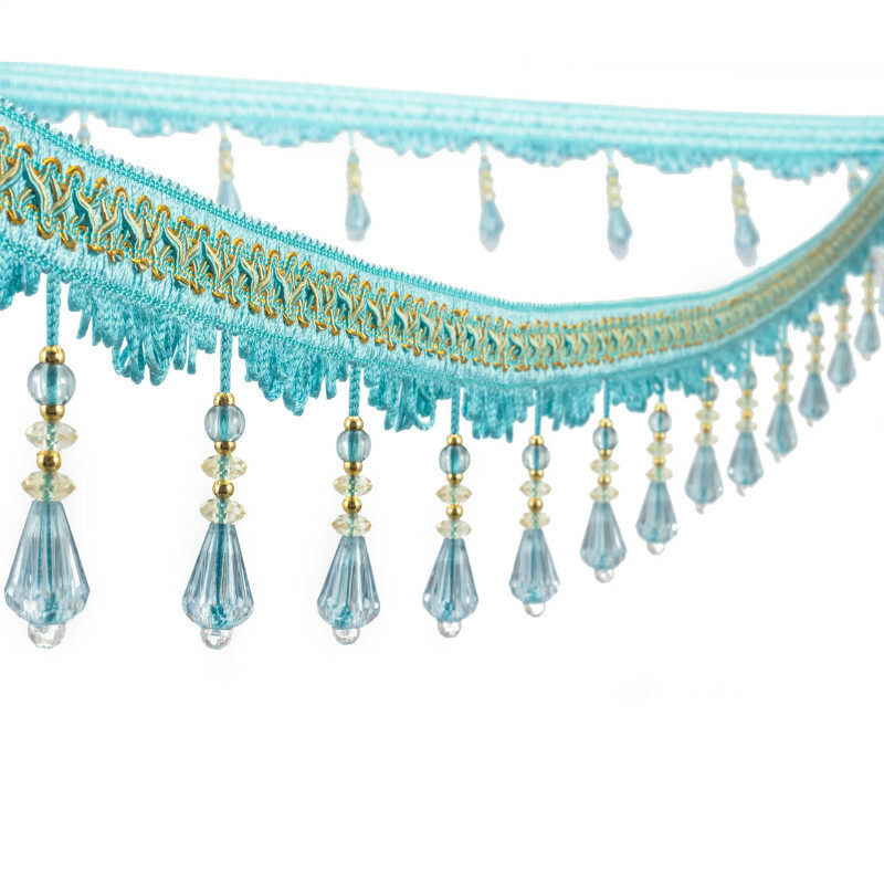 12M Tassel Beaded Drapery Trimming Curtain Fringe Edge Ornament DIY ...