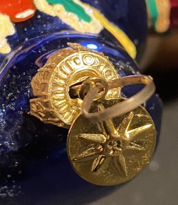Christopher Radko 2000 Starlight Guardian Snowman on Reindeer Ornament ...