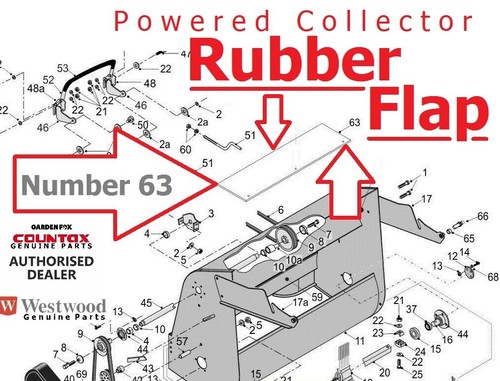 Genuine - COUNTAX C800 Grass Collector intake RUBBER FLAP - PGCRF | eBay