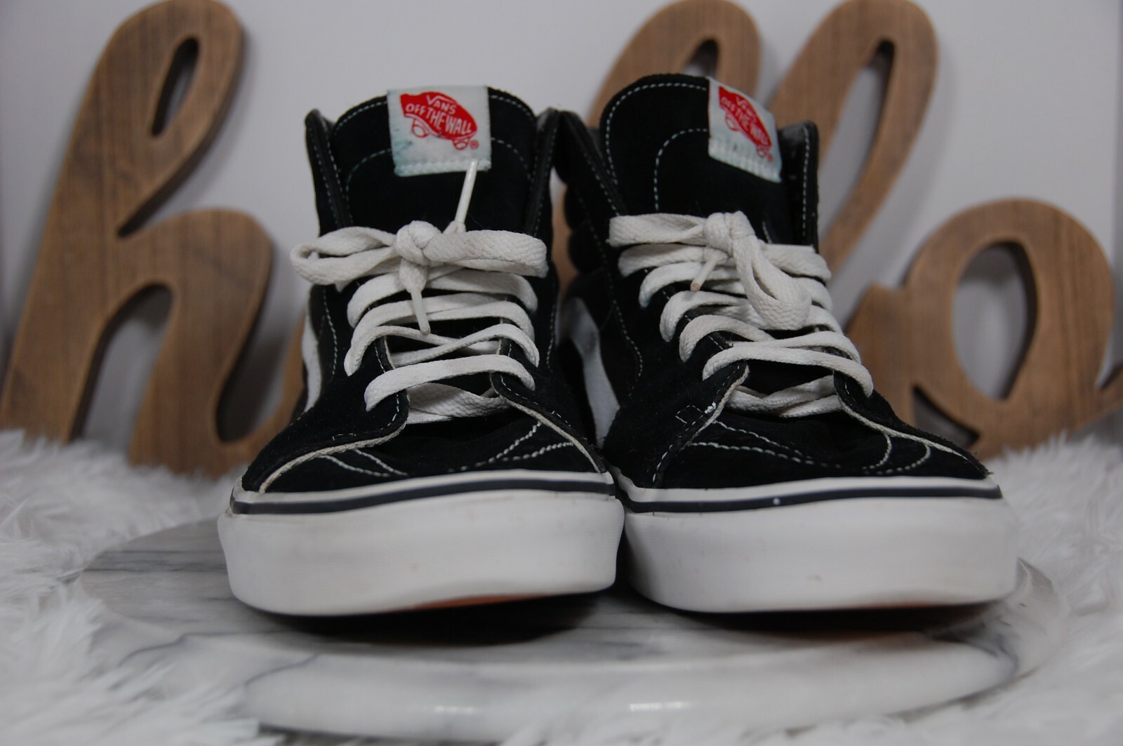 Vans SK8-Hi TC6D Black Suede High Top Lace Up Skateboard Mens Shoes ...