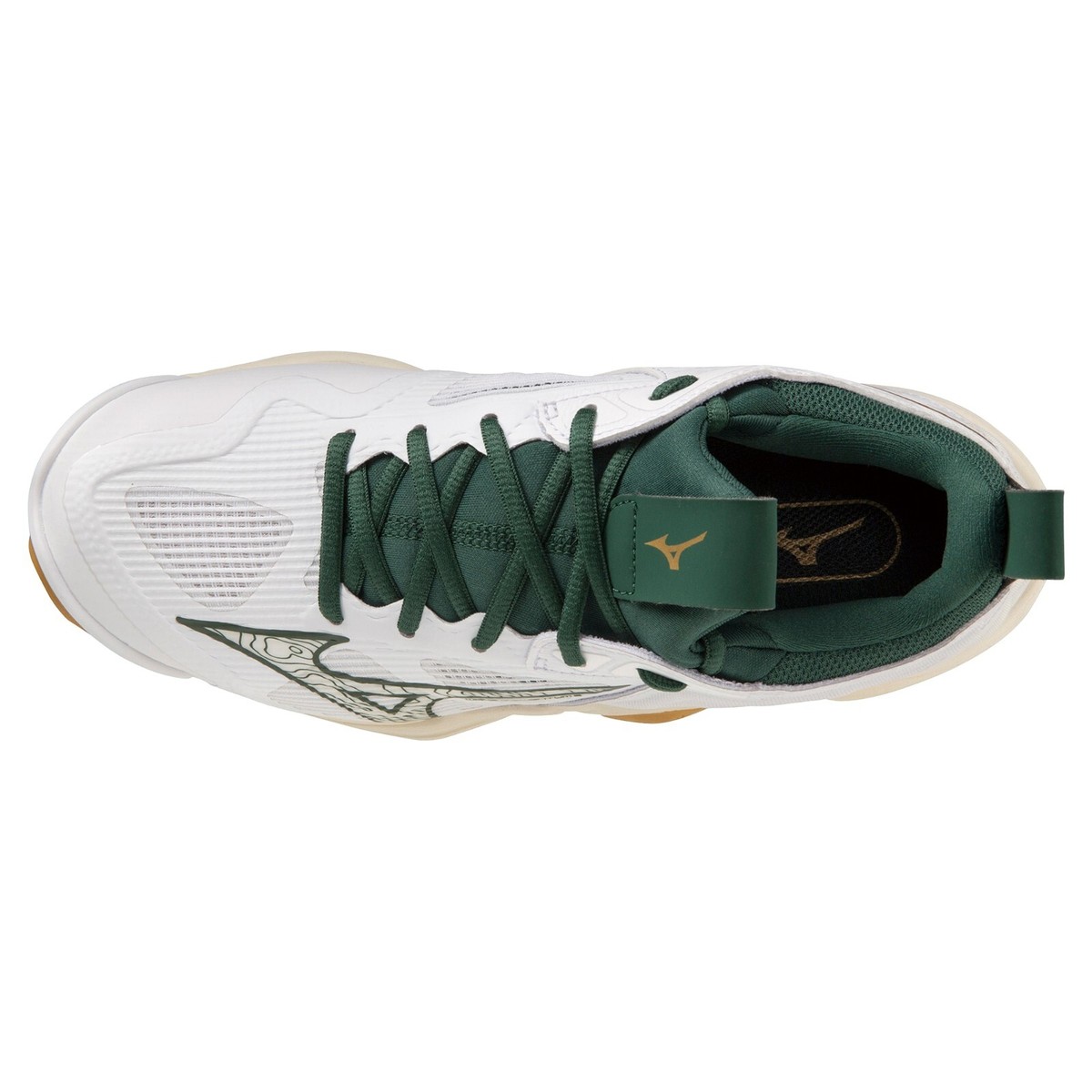 MIZUNO WAVE MOMENTUM 3 V1GA2312 44 White Green Gold Width MIZUNO WAVE MOMENTUM 3 V1GA2312 44 White Green Gold Width