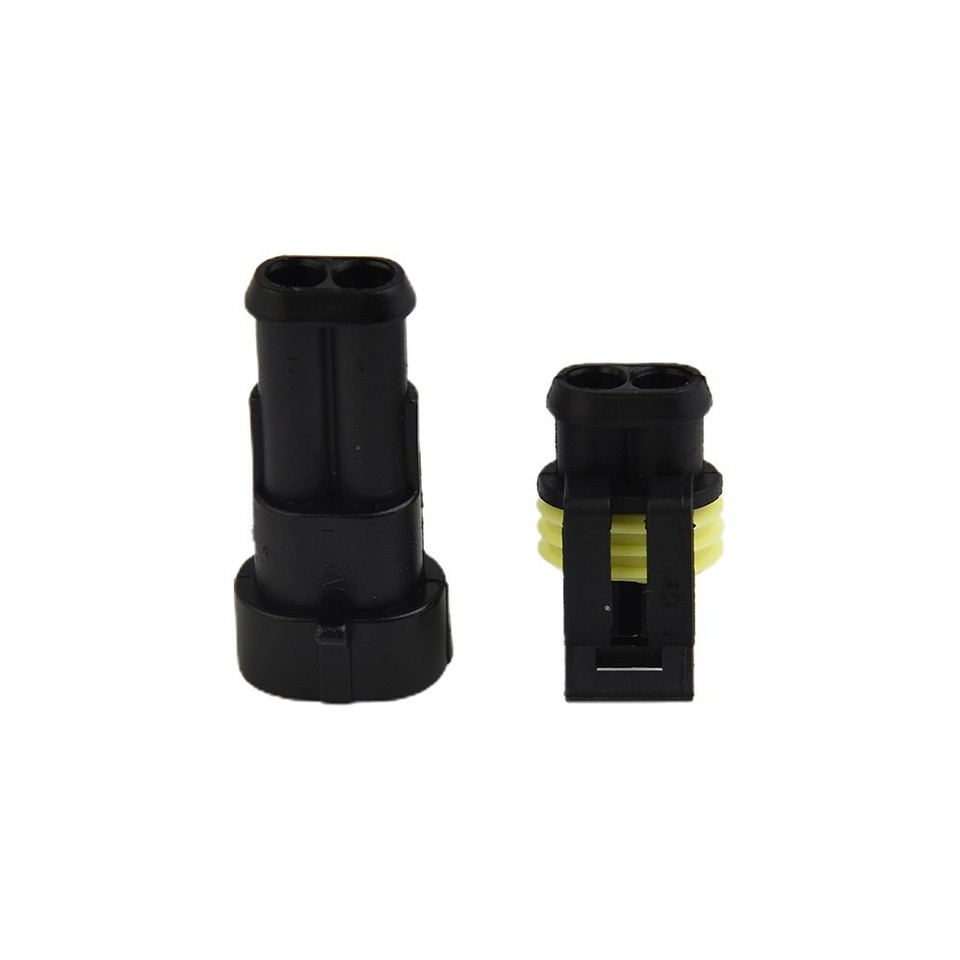10x 2-Pin Way Car & Auto Waterproof Electrical Connectors Plug/Socket ...