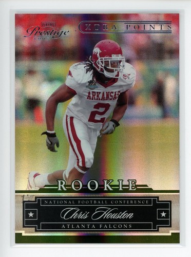 2007 Playoff Prestige - Rookie Chris Houston #195 Xtra Points Green /25 ...