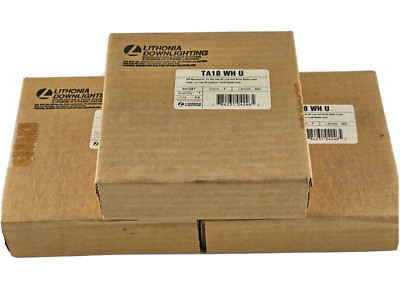 NEW Lithonia Downlighting TA18 WH U Monopoint Track Adapter, 120VAC lot ...