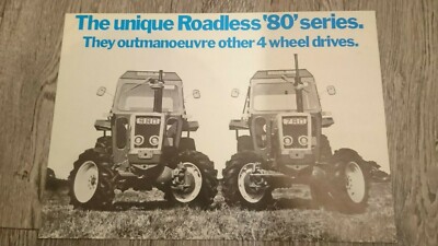 ROADLESS 80 780 980 Series 4WD All Wheel Drive Tractor Brochure c.1970s ...