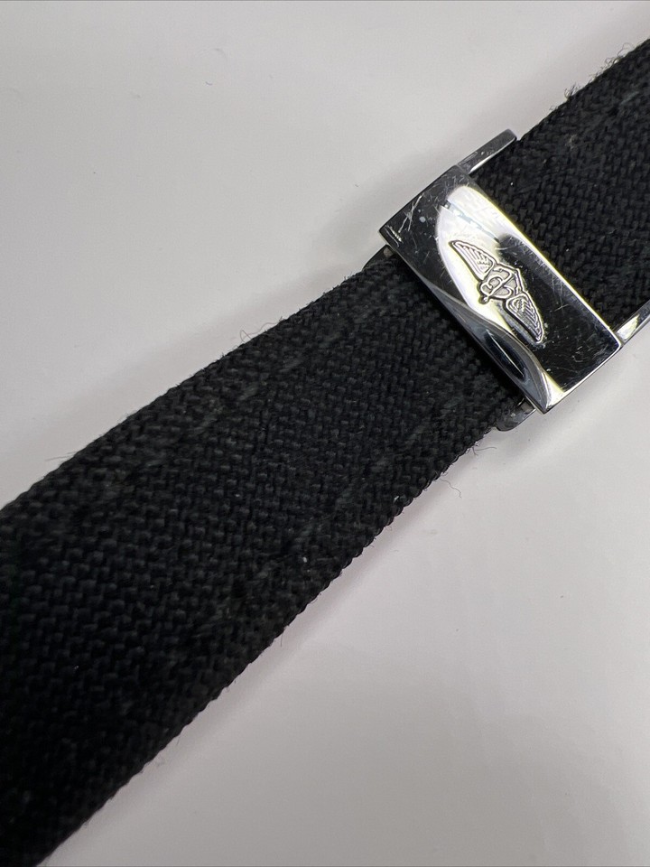 Authentic Breitling 22mm x 20mm Black Fabric 101W Strap & A20D.1 ...