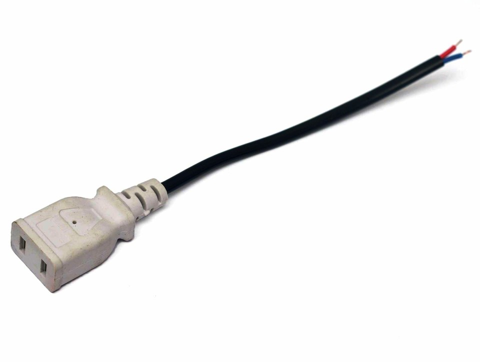 2x 15cm Cord Easy Wire 2Pin AU/US Socket Power Connector IP Camera ...
