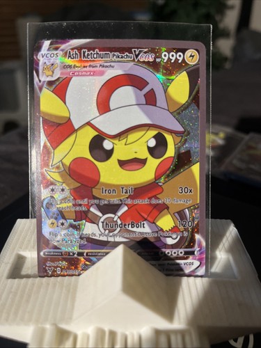 Ash Ketchum Pokemon Card VMAX Rainbow GX EX GX ACG V Star Holo Cosplay ...