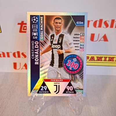 Topps Match Attax UCL 2018-19 Cristiano Ronaldo Goal Machine Juventus ...