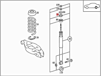Genuine MERCEDES SMART BBDC A208 A209 C208 Rubber bumper 2023260168 | eBay