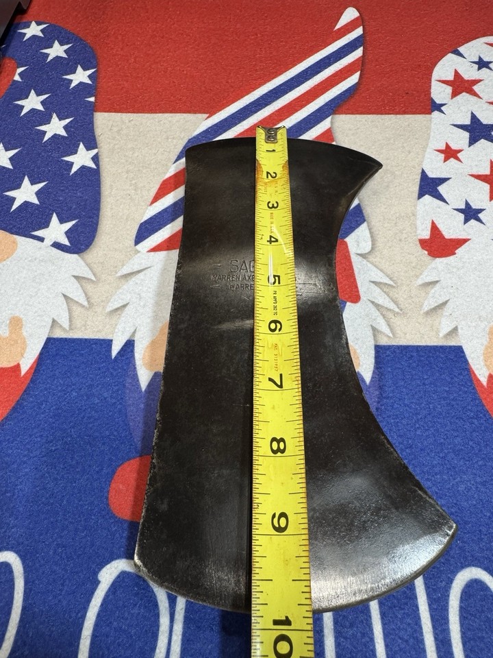Vintage SAGER WARREN AXE &TOOL Co. WARREN PA DOUBLE BIT AXE HEAD USA | eBay