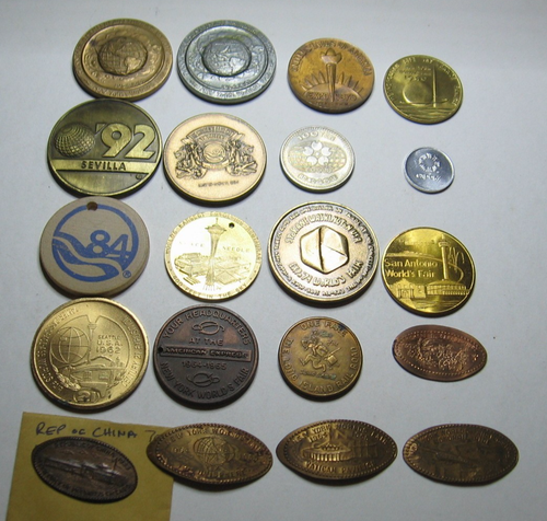 Lot of 20 Assorted World's Fairs & Expositions Medals & Tokens - Lot ...