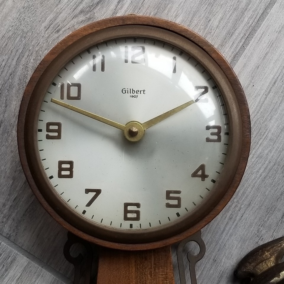 Gilbert 1807 Banjo Wall Clock Eagle Finial Converted To Quartz Parts Or ...