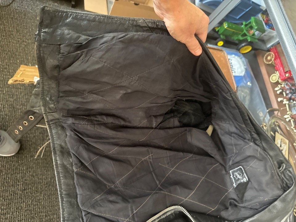 Vintage Leather Jacket signed by James Hetfield and Jason Newstead of ...