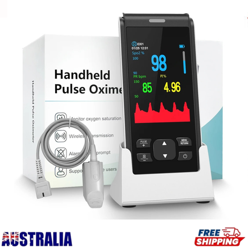 Pulse Oximeter Handheld Fingertip SpO2 PR Heart Rate Finger Blood ...