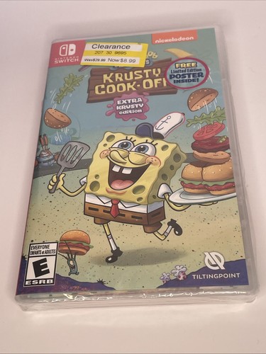 Spongebob Krusty Cook-Off Extra Krusty Edition Nintendo Switch Brand ...