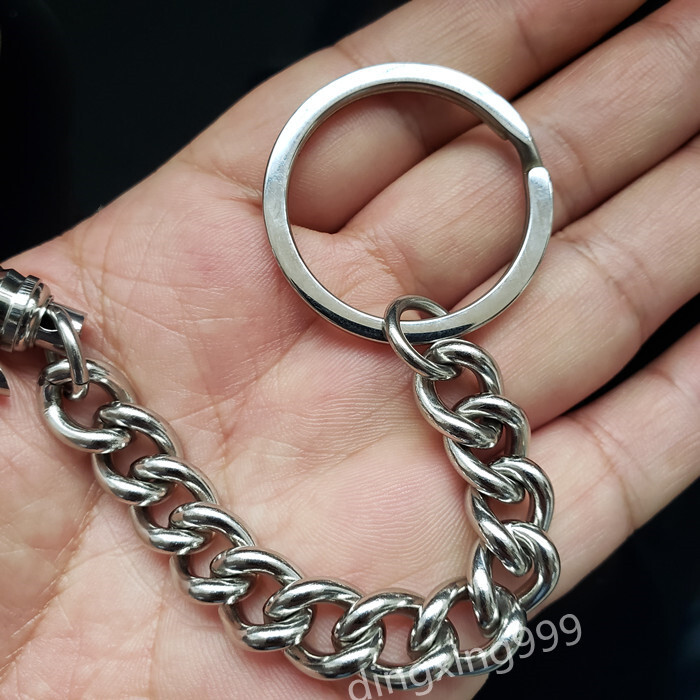 Stainless Steel Keychains Keyrings Pants Clip Belt Key Chain Key Holder ...