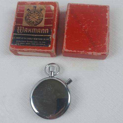 Vintage WAKMANN Swiss Made 1/10 STOPWATCH,Looks and Works Great,With ...