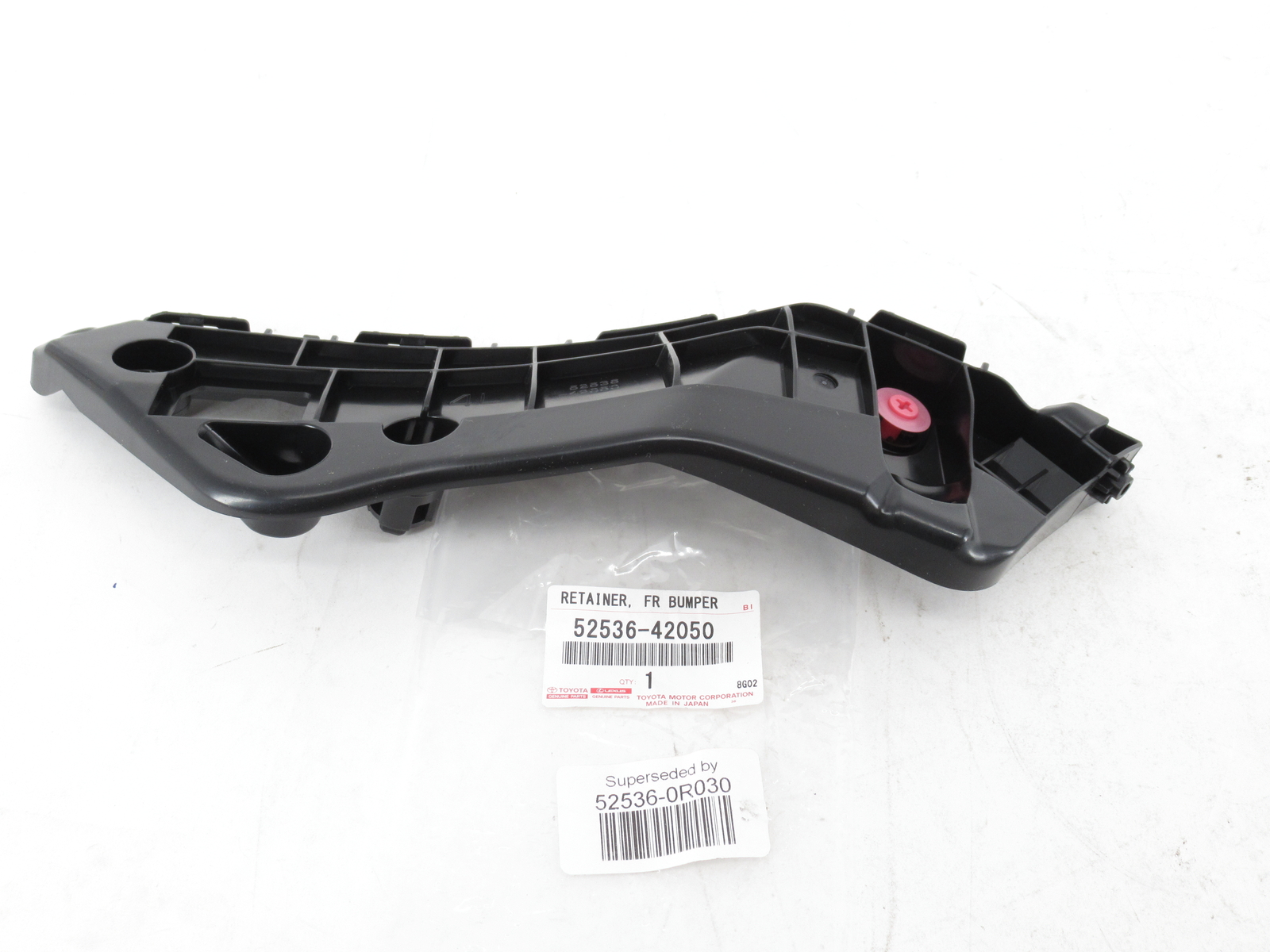 Genuine OEM Toyota 52536-0R030 Driver Side Front Bumper Retainer 2013 ...