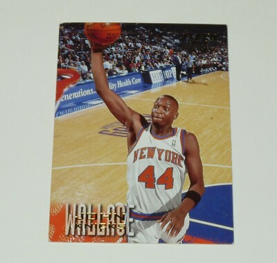JOHN WALLACE ROOKIE NEW YORK KNICKS 1996-1997 NBA BASKETBALL FLEER CARD ...