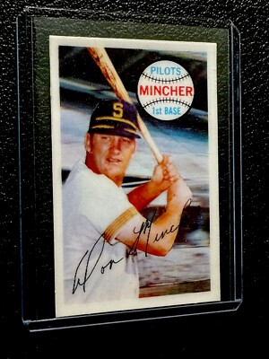 1970 Kellogg's TOUGH LAST In Set #75 Don Mincher • SEATTLE PILOTS ...