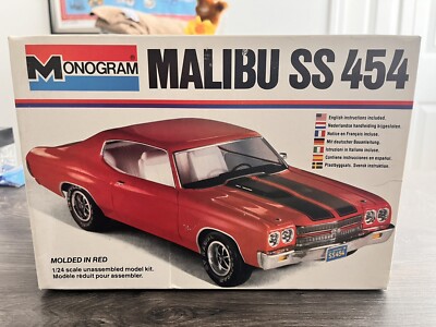 70Chevy Malibu SS454 Model Kit 1/24, Sealed Inside, By Monogram. | eBay
