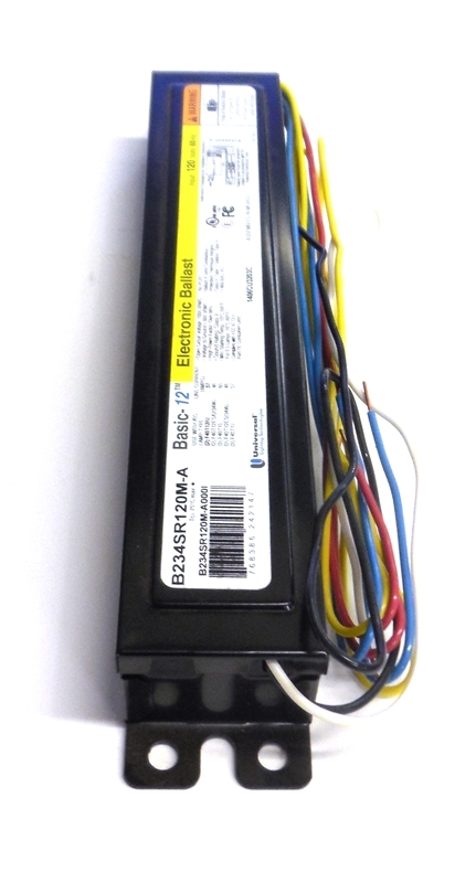 UNIVERSAL ELECTRONIC BALLAST B234SR120M-A, 120V, F40T12ES F40T12 F32T12 ...