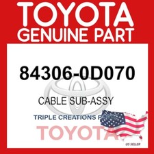 843060D110 Toyota Cable SUBAssy Spir 84306-0d110 Genuine OEM Part for ...