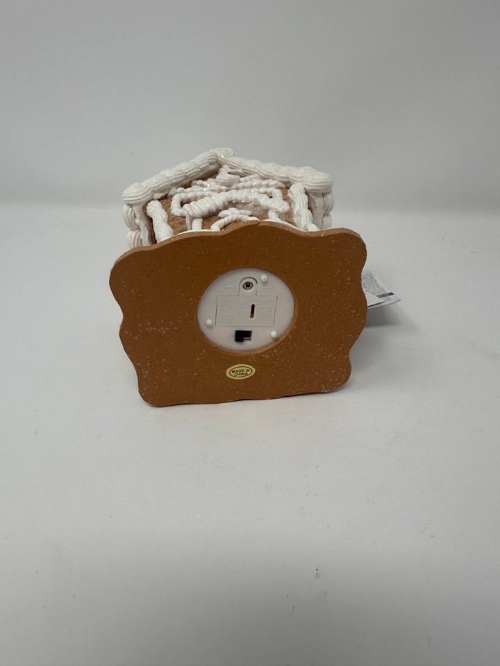 Neutral Gingerbread House, Christmas Village, Brown & White, NEW 7 ...