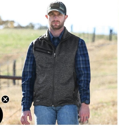 Dri-Duck DDX Compass Vest Large Charcoal Smart Shell Microfleece Lined ...