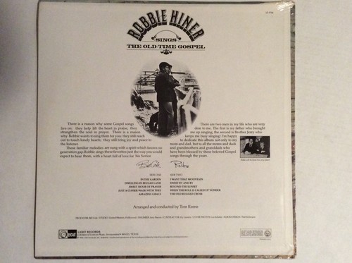ROBBIE HINER Sings THE OLD TIME GOSPEL LP Old Time Gospel Hour Trio ...