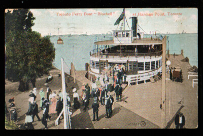 TRANSPORTATION SHIP 1907 Toronto Ferry Boat Bluebell Hanlans Point ...