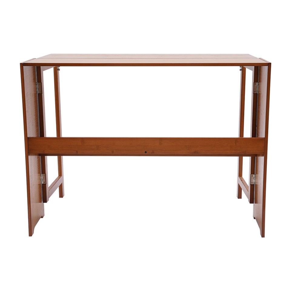 Foldable Bamboo Desk – Space-Saving Home Office Writing Workstation | eBay