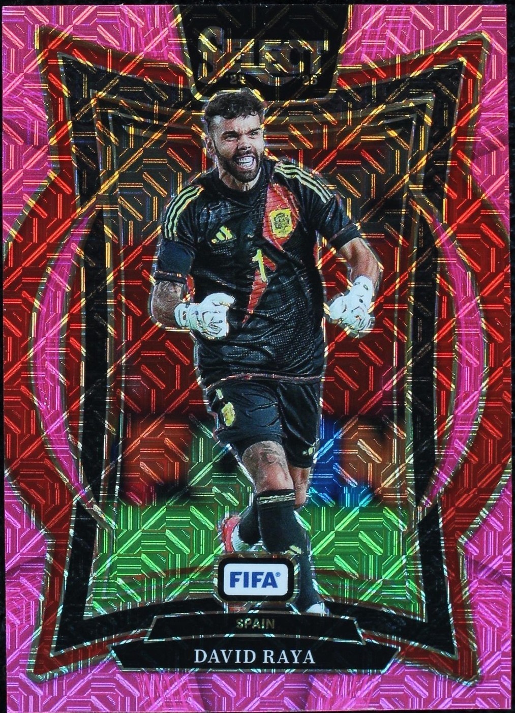 2024-25 Panini Select Fifa - Terrace David Raya #89 Pink Mojo Prizm ...