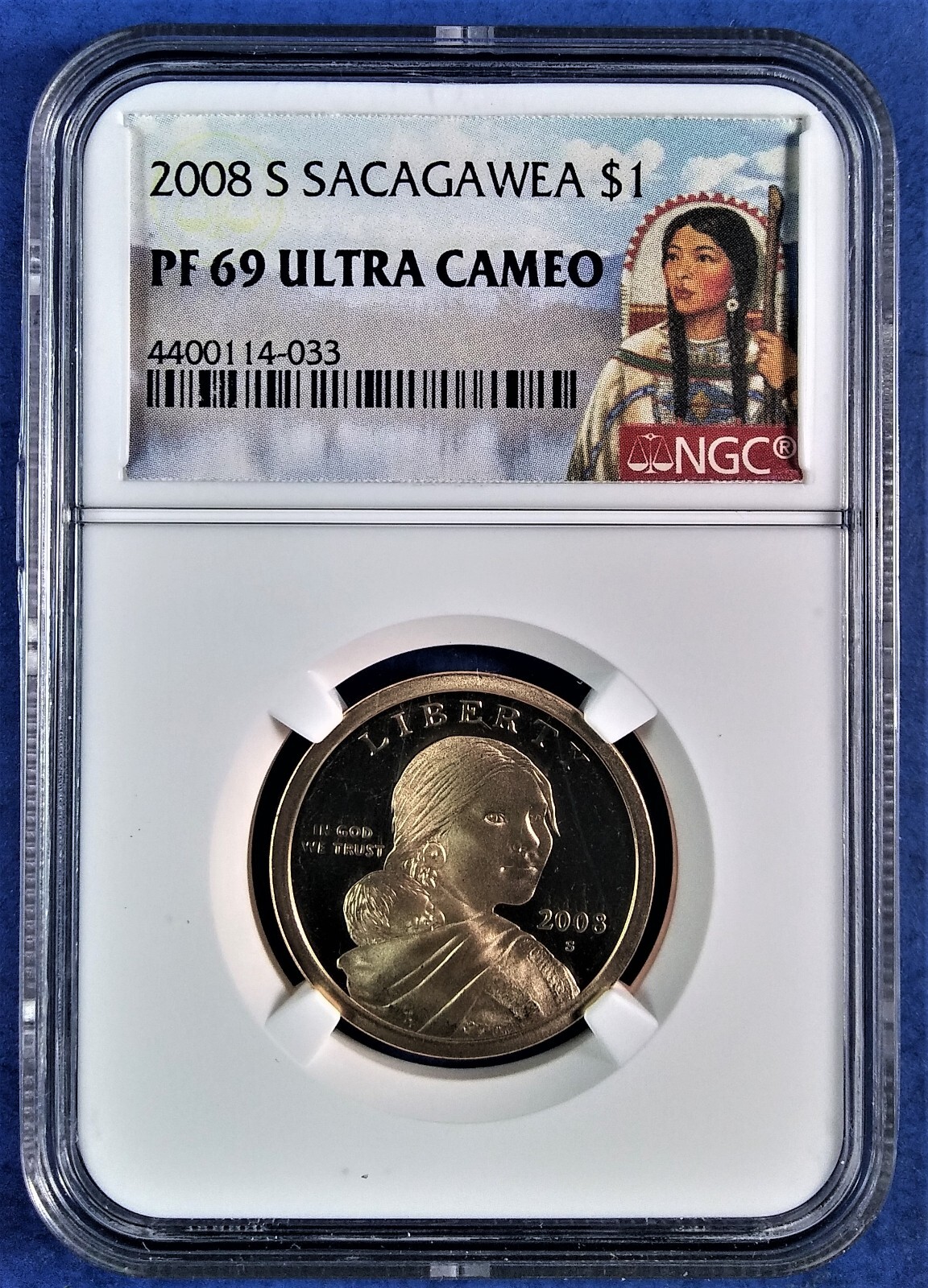 2008 S Sacagawea $1 NGC PF69 Ultra Cameo Large Portrait Label | eBay